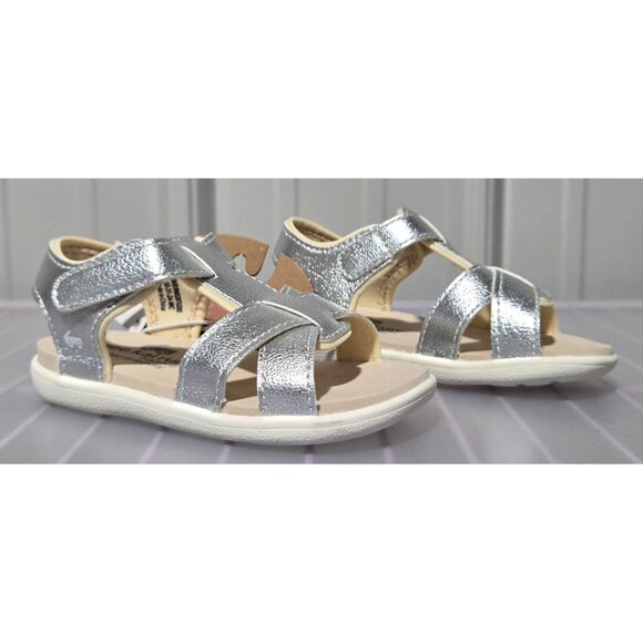 See Kai Run | Shoes | See Kai Run Shayna Silver Cream Gladiator Sandals ...